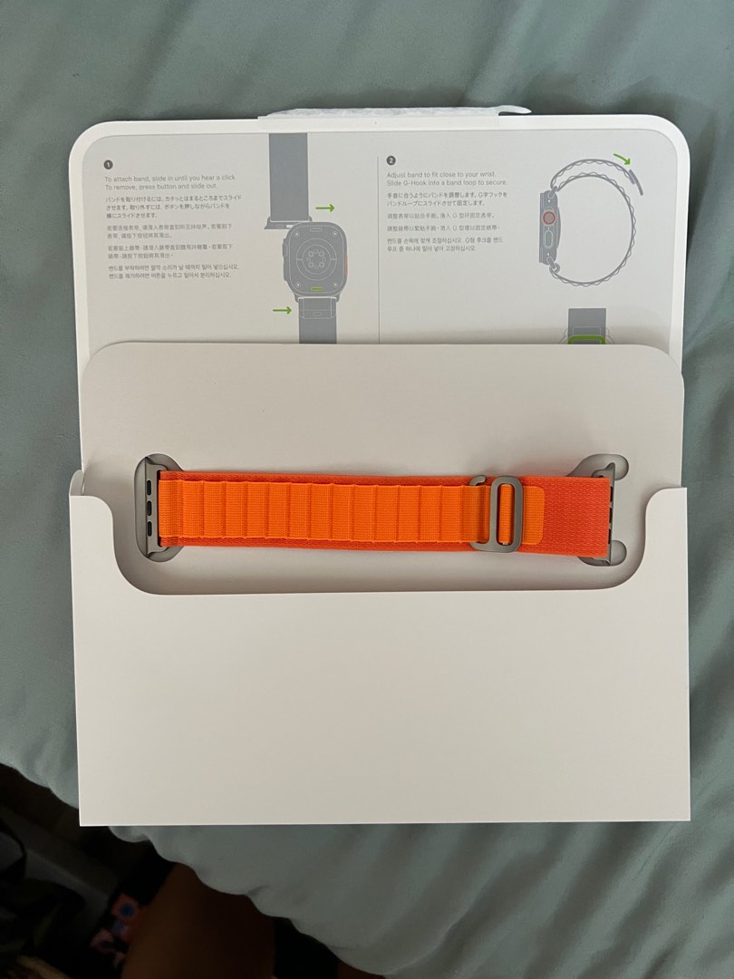 Apple Watch Ultra Orange Alpine Loop - Small, Women's Fashion, Watches ...