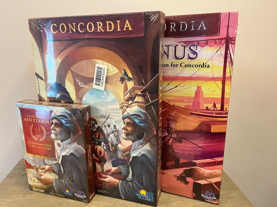 (authentic) Concordia + Venus expansion + Solitaria expansion board ...