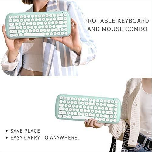 [B536] Jelly Comb Wireless Keyboard and Mouse Combo, Letton Compact ...