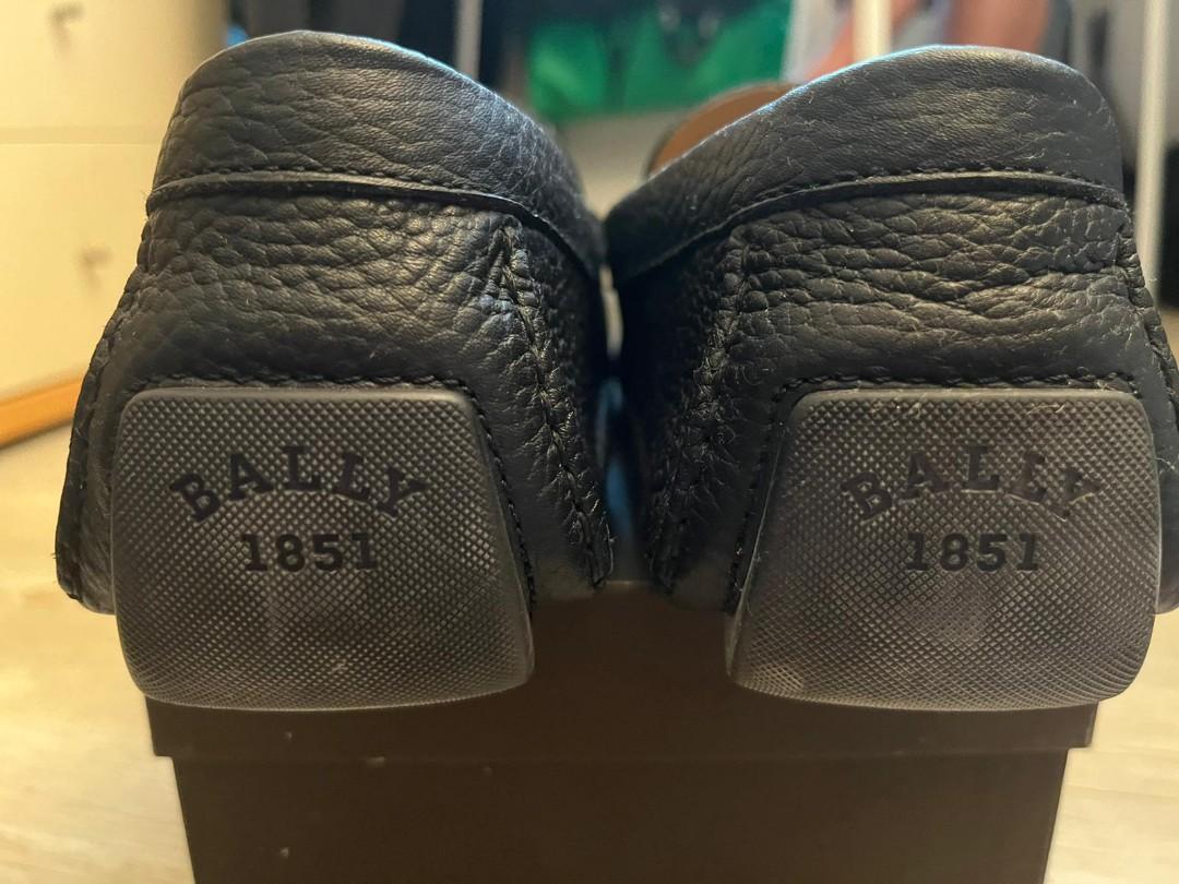 Bally Black Calf Grained Shoes - Waltec.O/190, Men's Fashion, Footwear ...