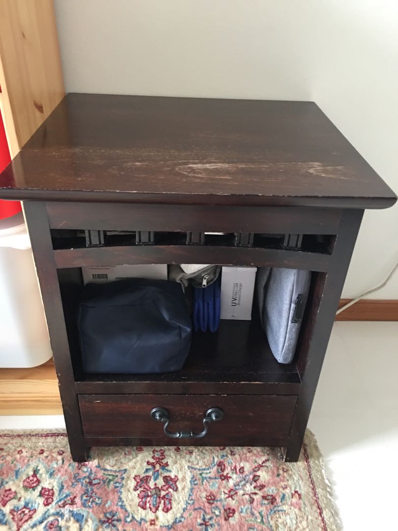 Barang barang bedside table, Furniture & Home Living, Furniture, Tables ...