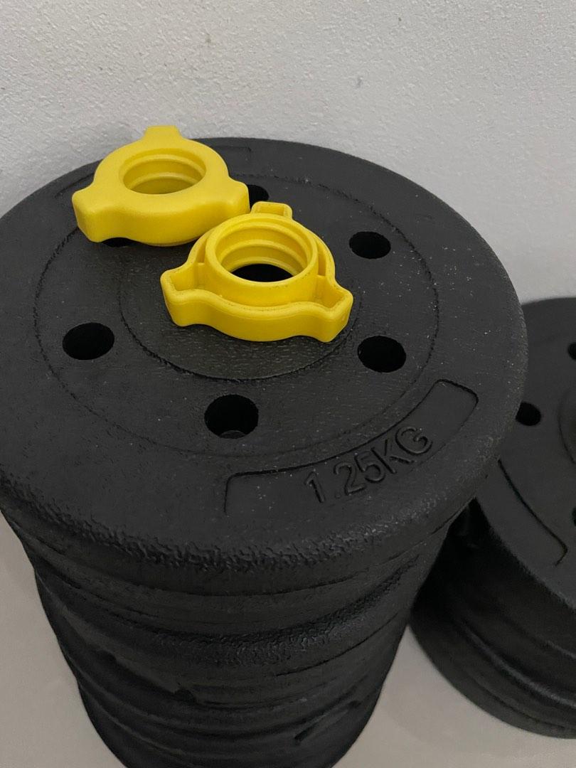 Barbell weights plates set - 30kg, Sports Equipment, Exercise & Fitness ...
