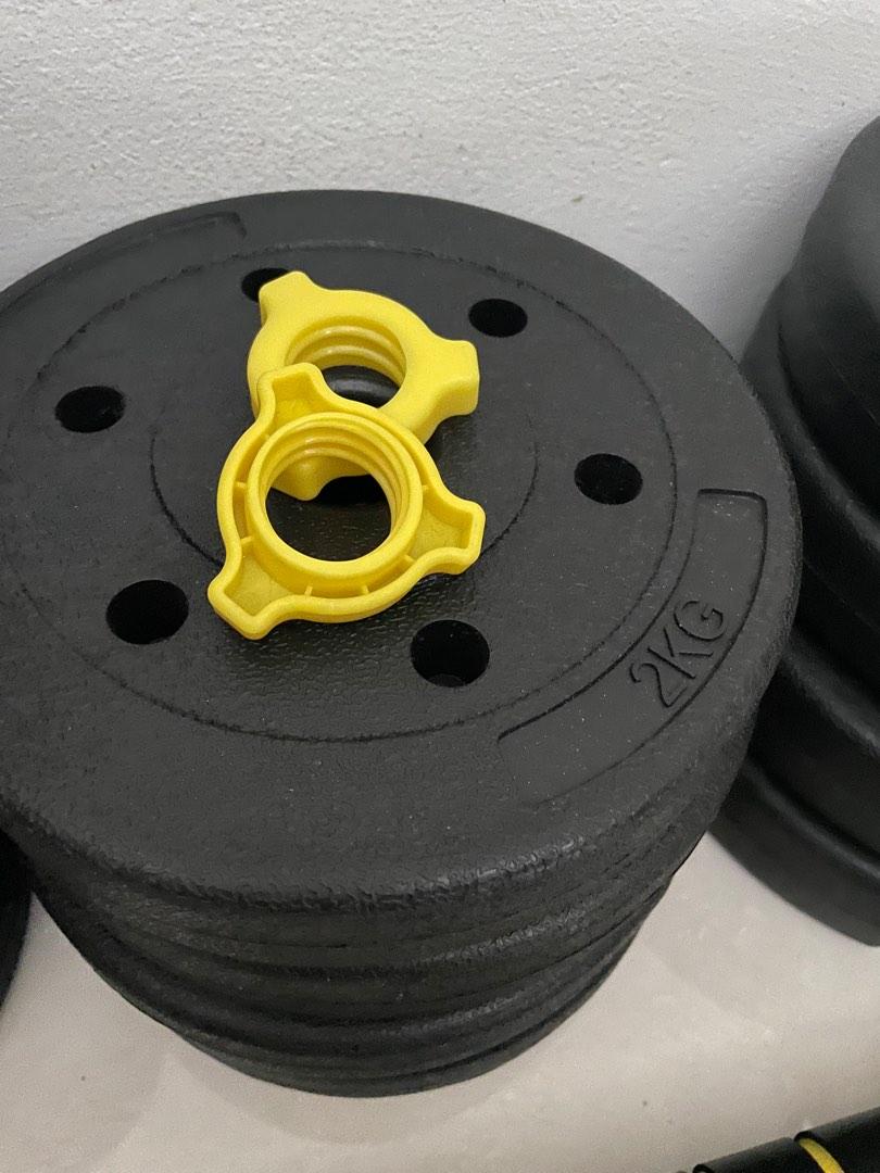 Barbell weights plates set - 30kg, Sports Equipment, Exercise & Fitness ...