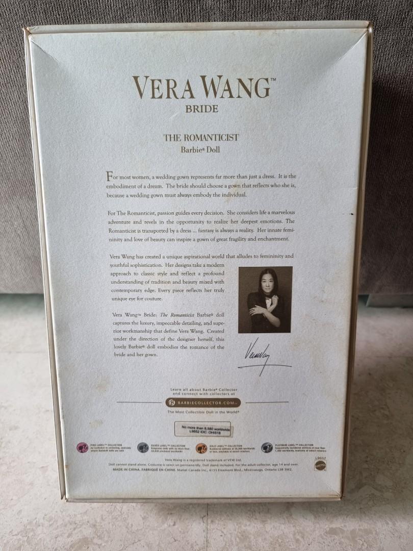 Barbie Gold Label Vera Wang Bride The Romanticist Hobbies And Toys Toys And Games On Carousell