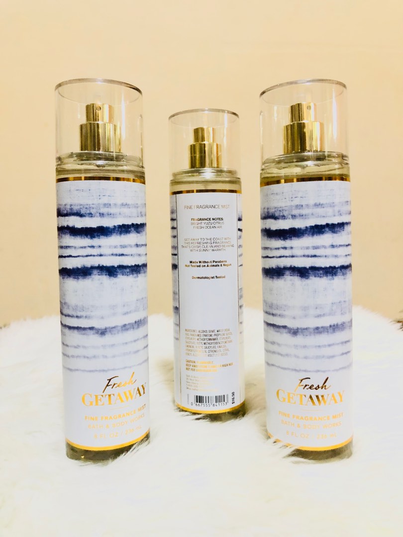 Bath & Body Works Fresh Get Away, Beauty & Personal Care, Fragrance ...