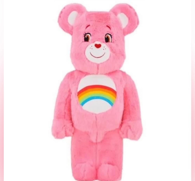 Foc glass dome bearbrick display 400% worth $30. Bearbrick cheer bear ...