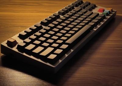 Black on grey cherry Keycap mechanical keyboard apollo cinder akko ...