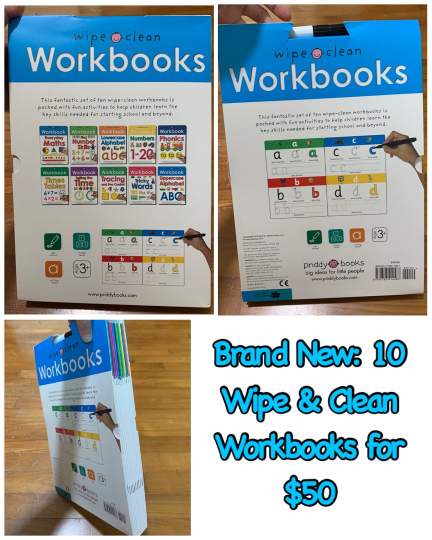 BN: Wipe and Clean Work Books (Activity), Hobbies & Toys, Books ...