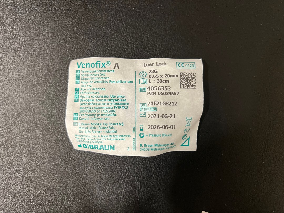 Braun Venofix Butterfly Needles (23g), Pet Supplies, Health & Grooming ...