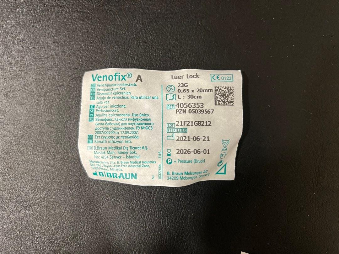 Braun Venofix Butterfly Needles (23g), Pet Supplies, Health & Grooming ...