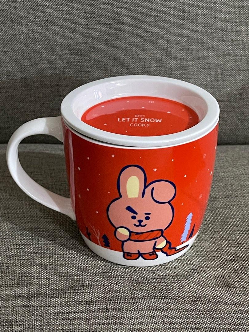 BT21 official winter lid mug - cooky, Hobbies & Toys, Memorabilia ...