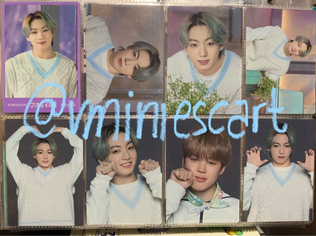 BTS Jungkook JK Jimin Sowoozoo SWZ Mini PC photocard set, Hobbies ...