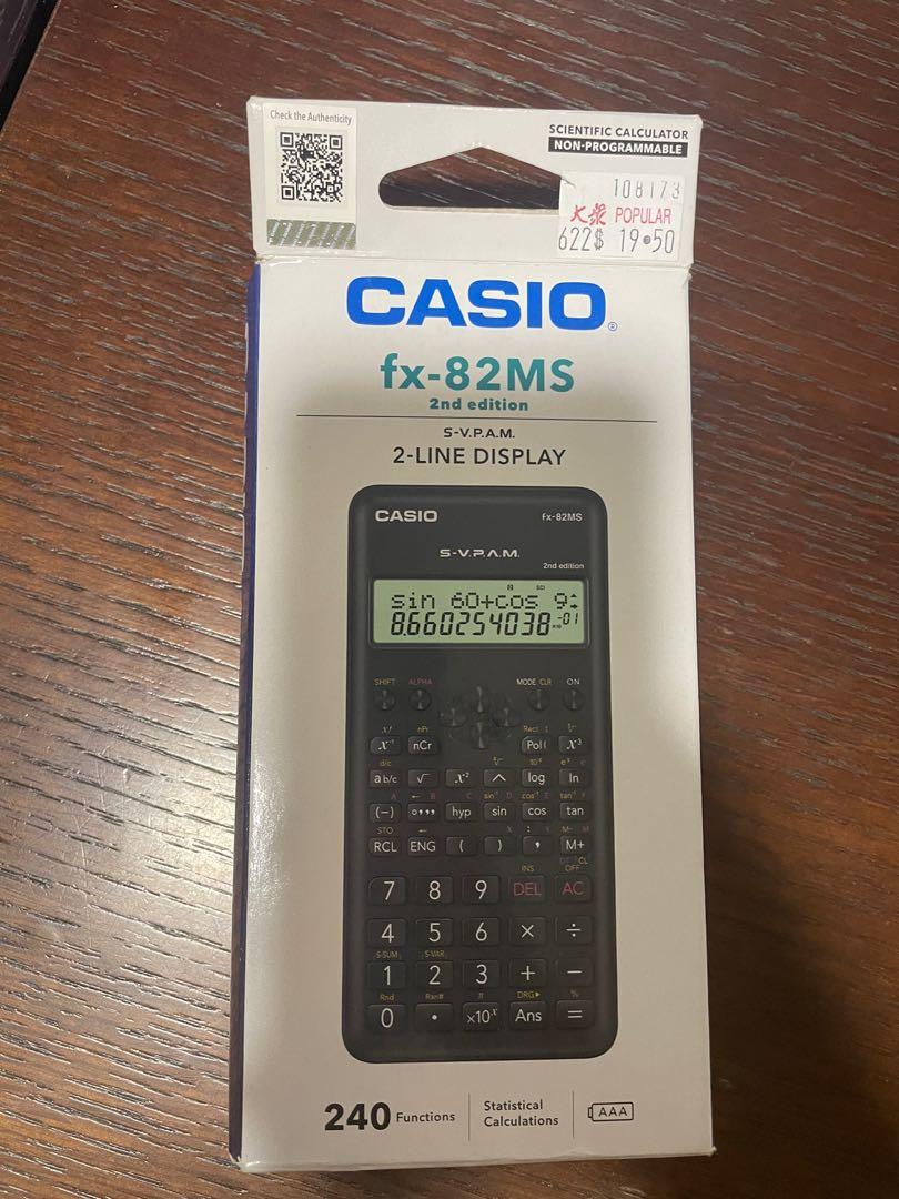 Casio fx-82MS Calculator, Hobbies & Toys, Stationery & Craft ...