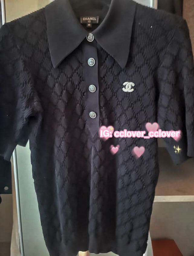 Chanel Polo Shirt 2020P, 女裝, 上衣, T-shirt - Carousell