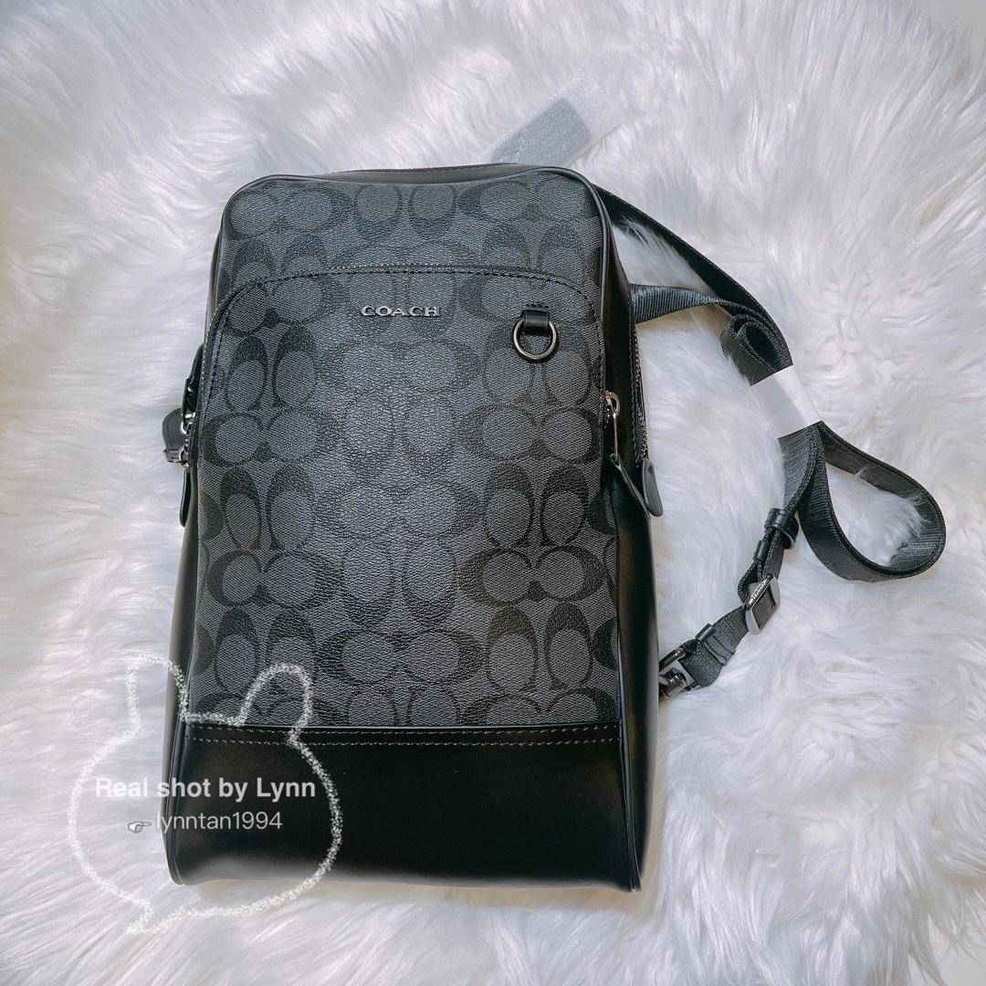 Coach Graham Pack in Signature Canvas Men Bag Backpack, Men's Fashion ...