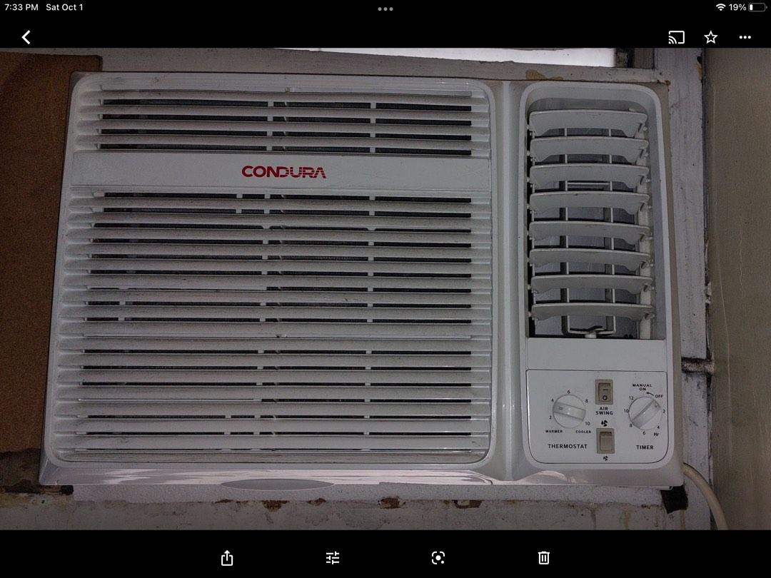 Condura window type non inverter 1.5 HP, TV & Home Appliances, Air ...