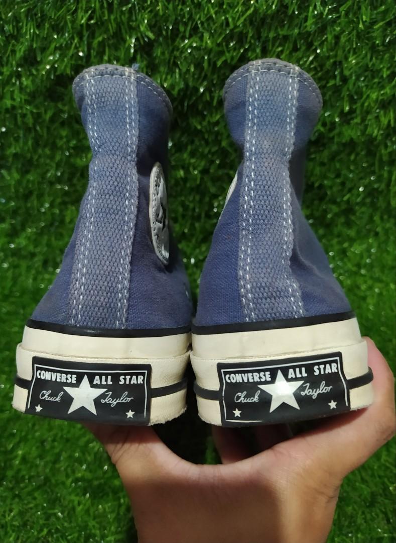 CONVERSE CHUCKTAYLOR 70s BLUE HICUT SHOES, Women's Fashion, Footwear ...
