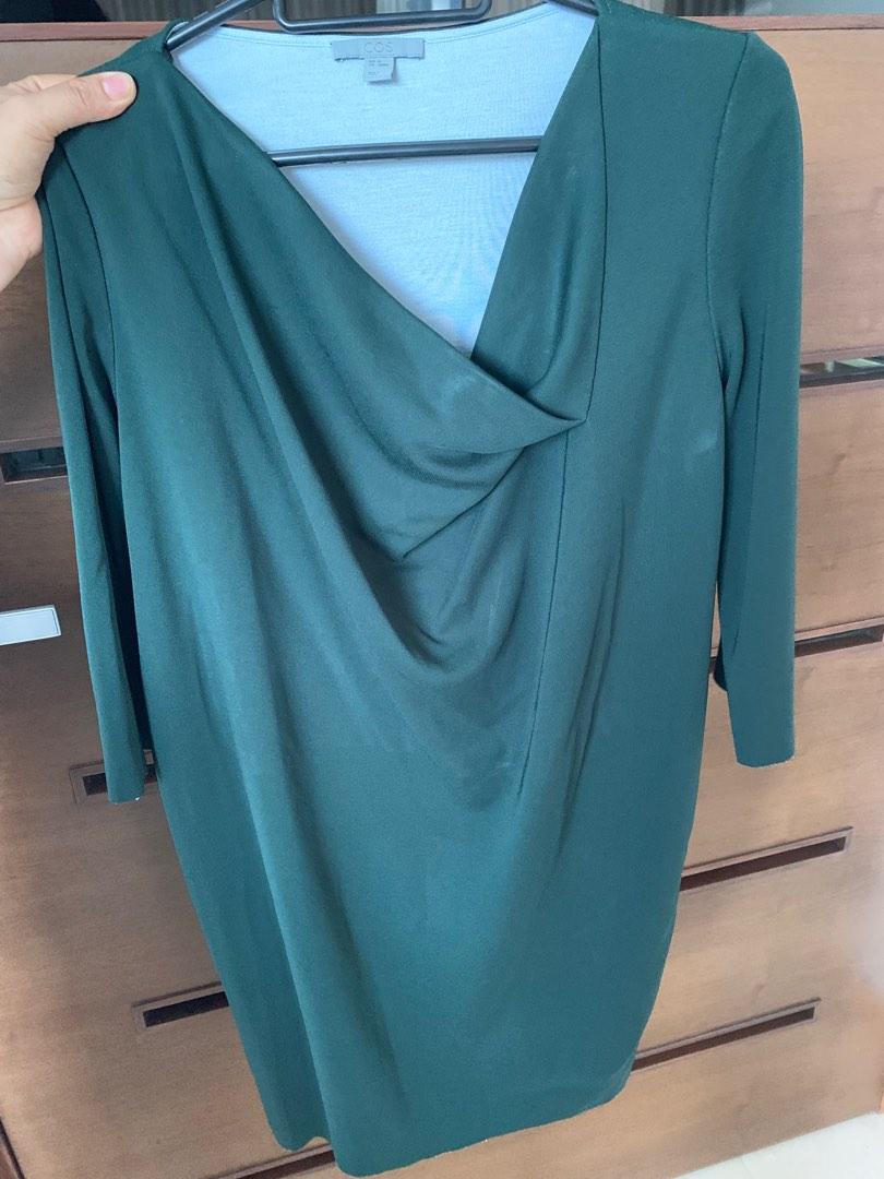 COS Green Dress, Women's Fashion, Dresses & Sets, Dresses on Carousell
