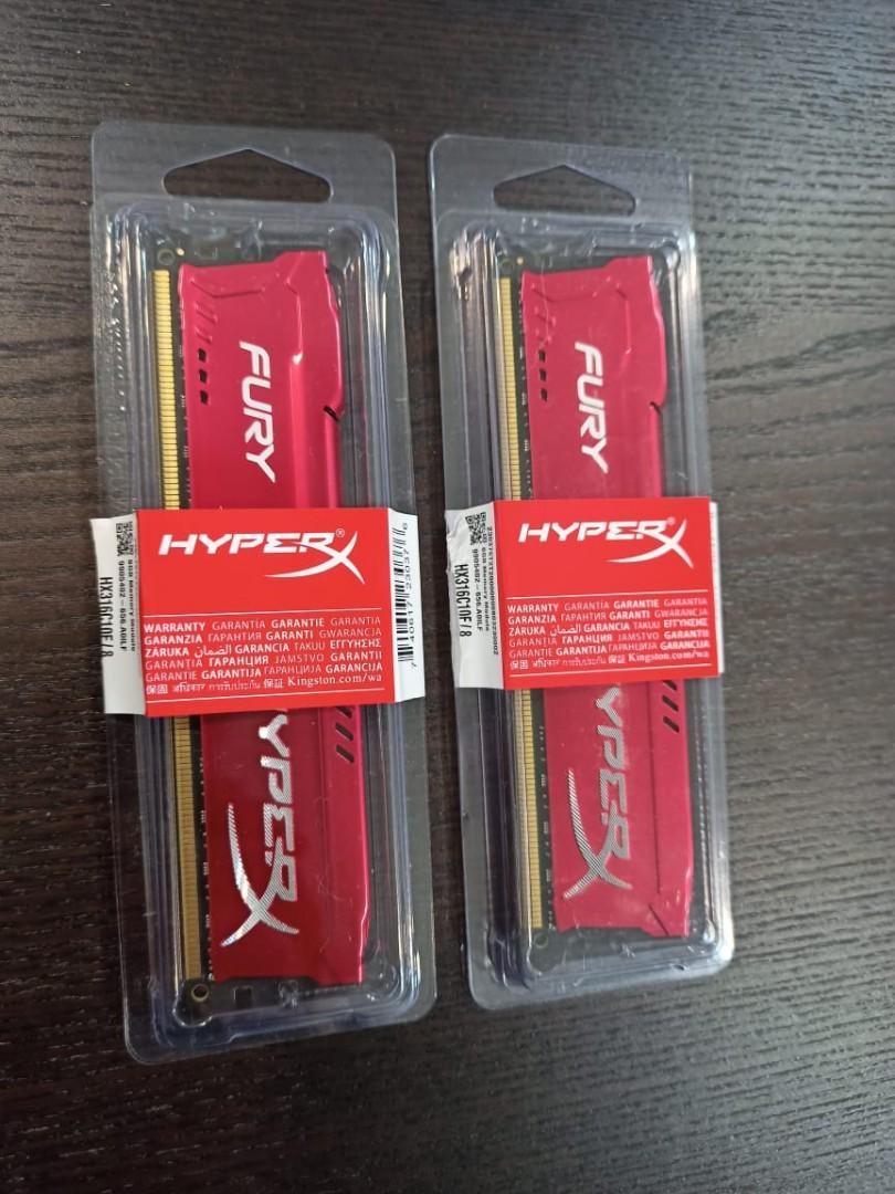 DDR3 1600Mhz RAM 8GB HyperX Fury Kingston RAM Computers Tech ddr3-1600mhz-ram-8gb-hyperx-fury-kingston-ram-computers-tech