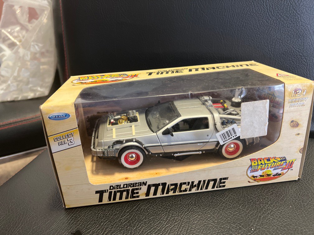 Car Replica Delorean Time Machine 2/3 of the set still in box 10/10 ...