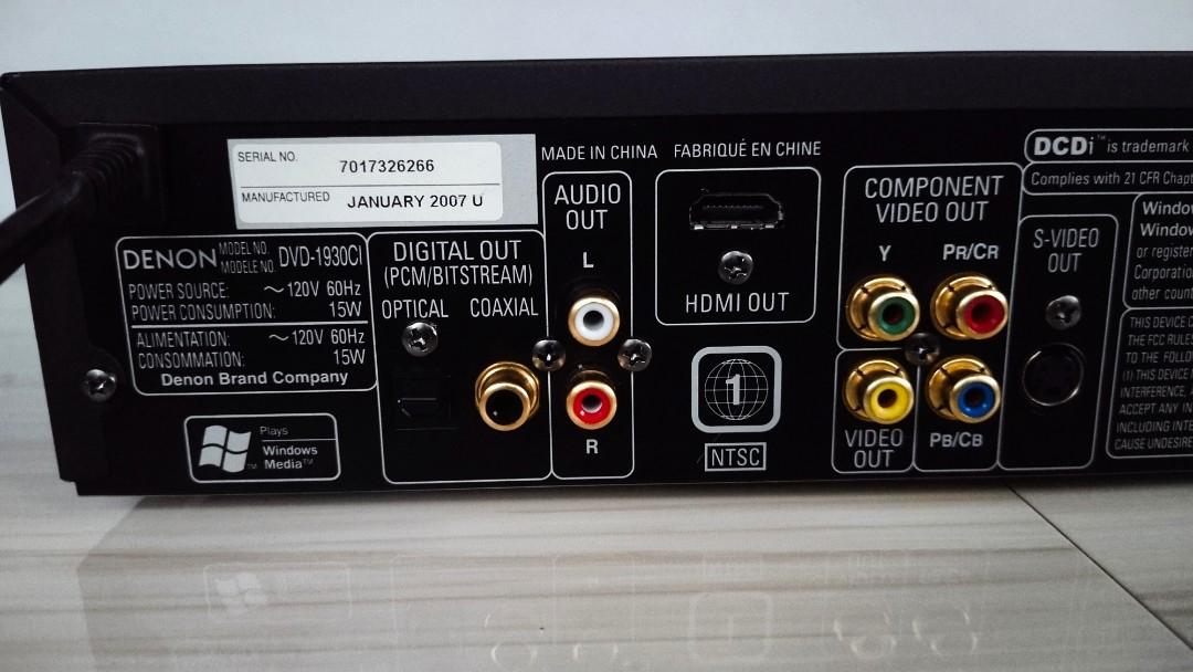 DENON DVD AUDIO VIDEO PLAYER, Audio, Soundbars, Speakers & Amplifiers ...