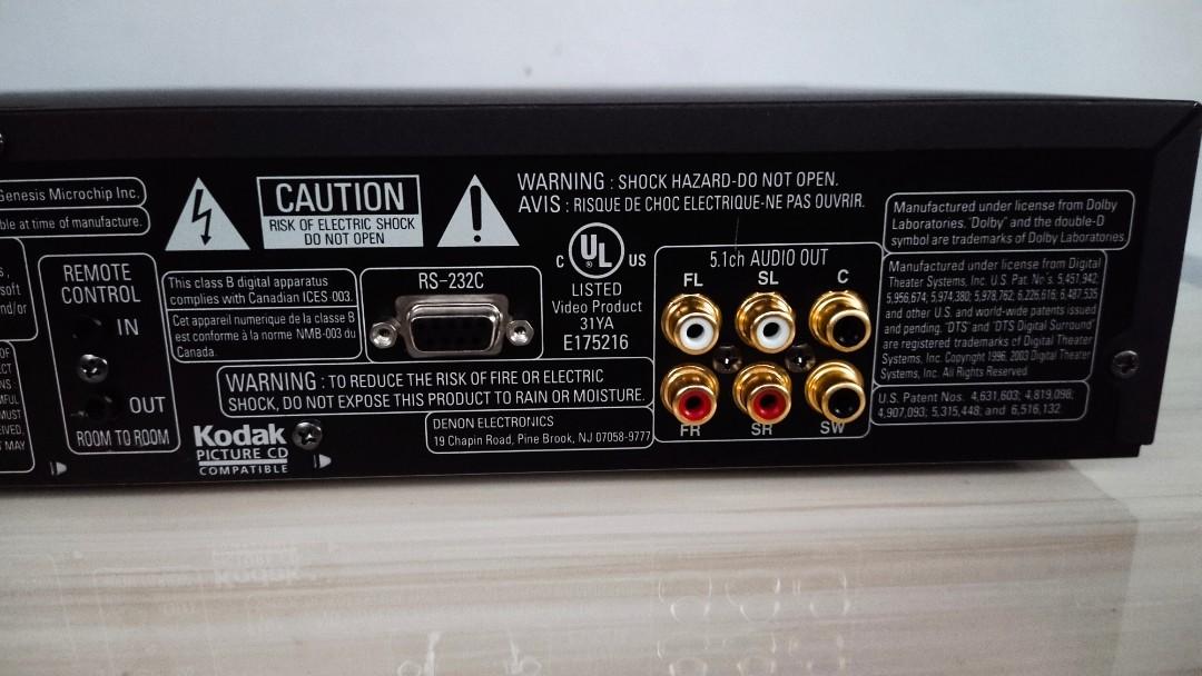 DENON DVD AUDIO VIDEO PLAYER, Audio, Soundbars, Speakers & Amplifiers ...
