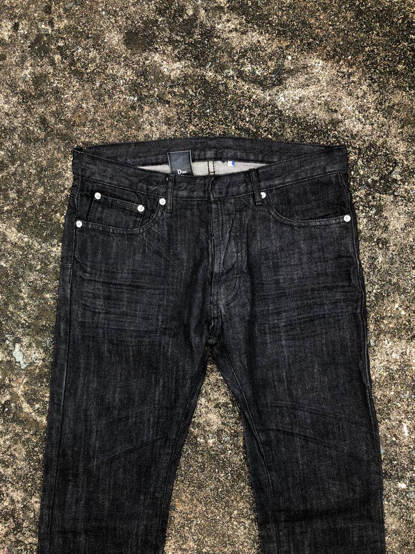 Dior - Hedi Slimane - Raw Dark - Denim Pants, Men's Fashion, Bottoms ...