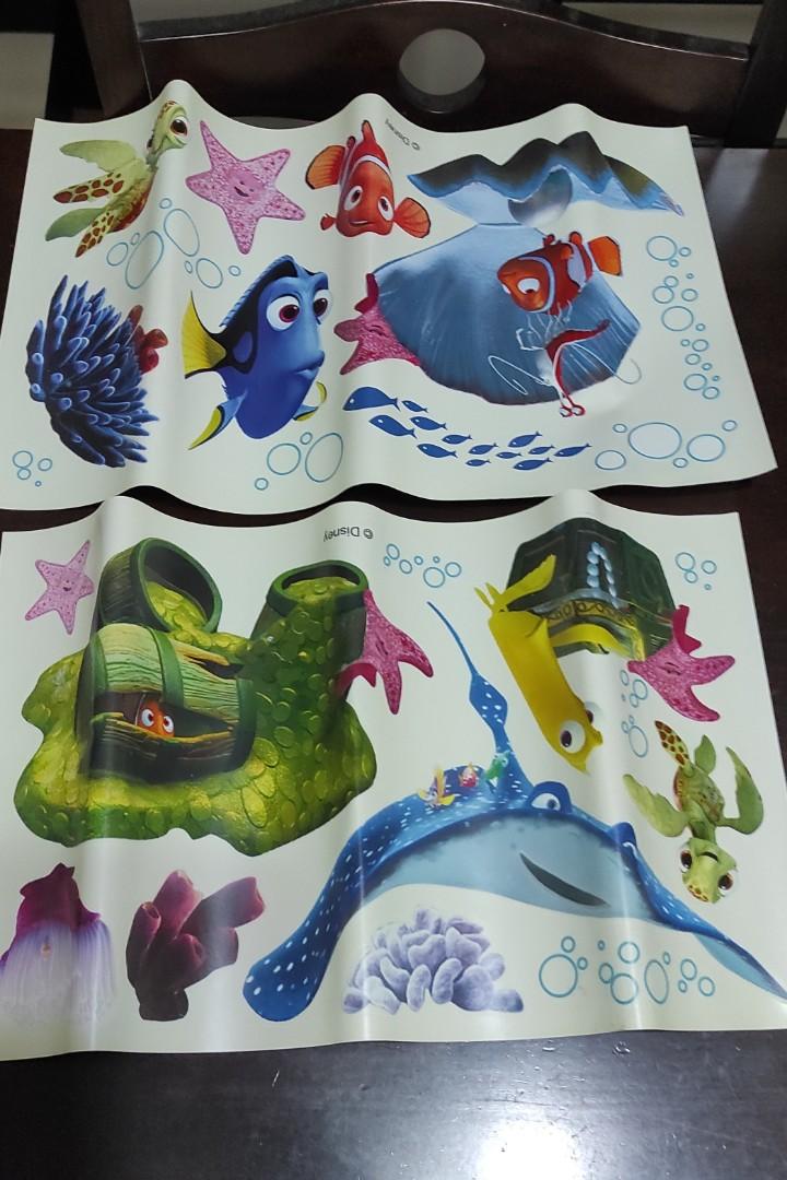 Disney Pixar Finding Nemo Peel and Stick Reusable Wall Decals ...