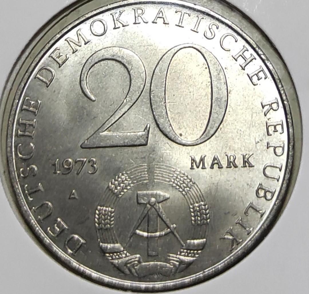 East germany gem uncirculated commemorative 60s 70s coins 5 10 20 mark ...