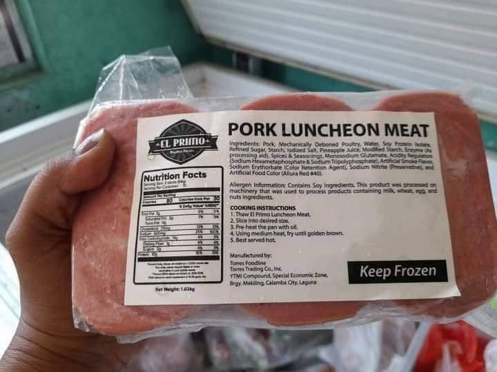 EL PRIMO LUNCHEON MEAT, Food & Drinks, Chilled & Frozen Food on Carousell