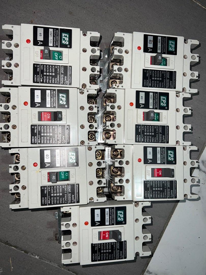 EPS HM1-100C 40A 3Pole MCCB, Services, Home Services, Electrical ...