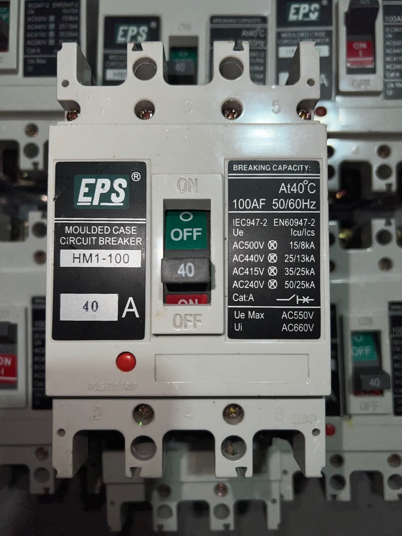EPS HM1-100C 40A 3Pole MCCB, Services, Home Services, Electrical ...