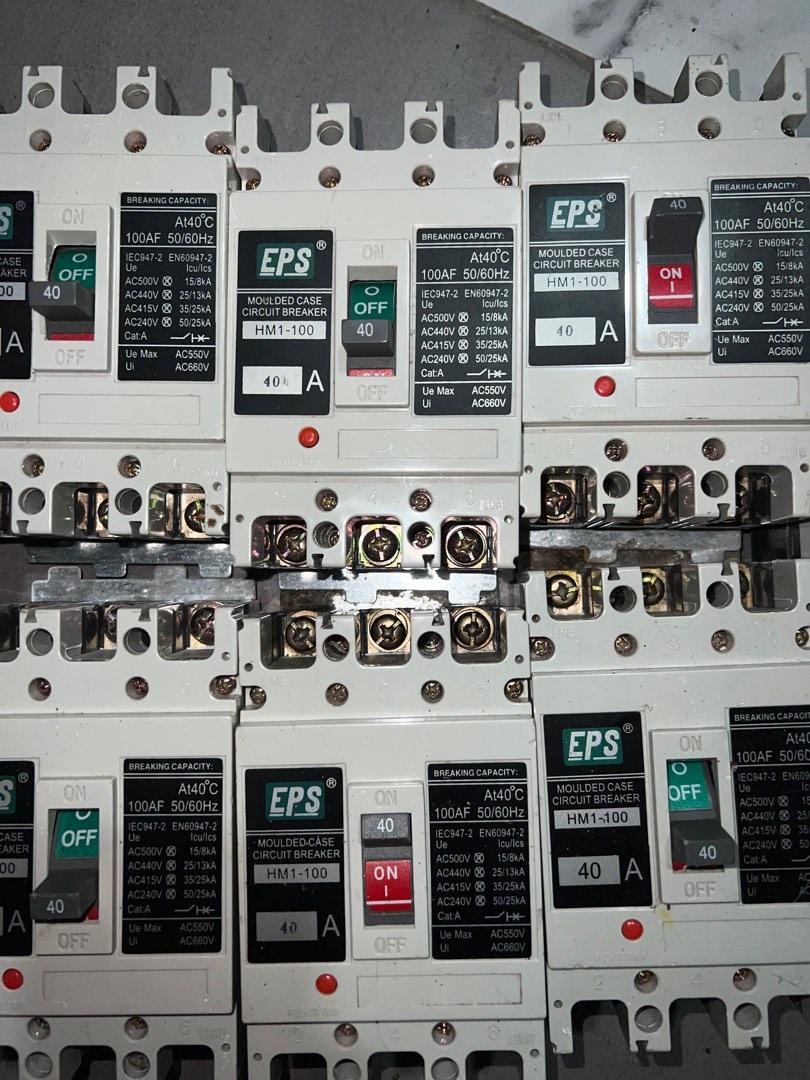 EPS HM1-100C 40A 3Pole MCCB, Services, Home Services, Electrical ...