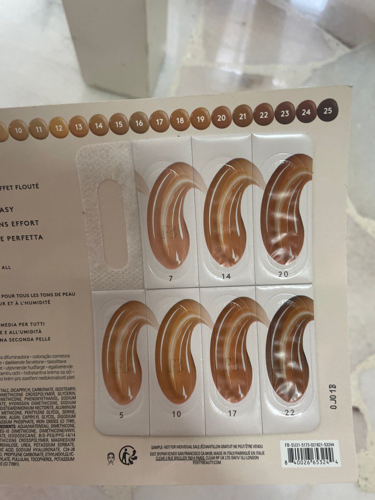 fenty beauty skin tint sample, Beauty & Personal Care, Face, Makeup on ...