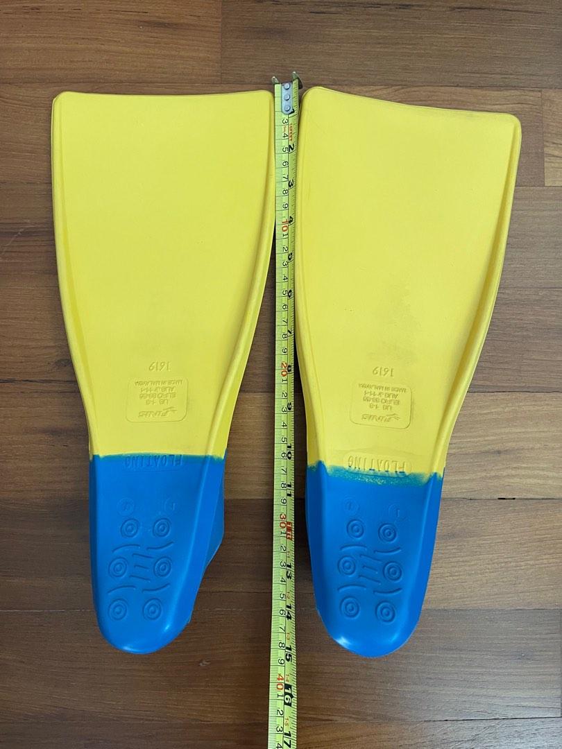 Finis Blue/Yellow Long Floating Fins (EUR 33-35), Sports Equipment ...