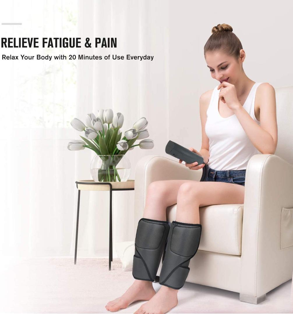 FIT KING Calf Massager with Heat Therapy, Leg Massager with Heat ...