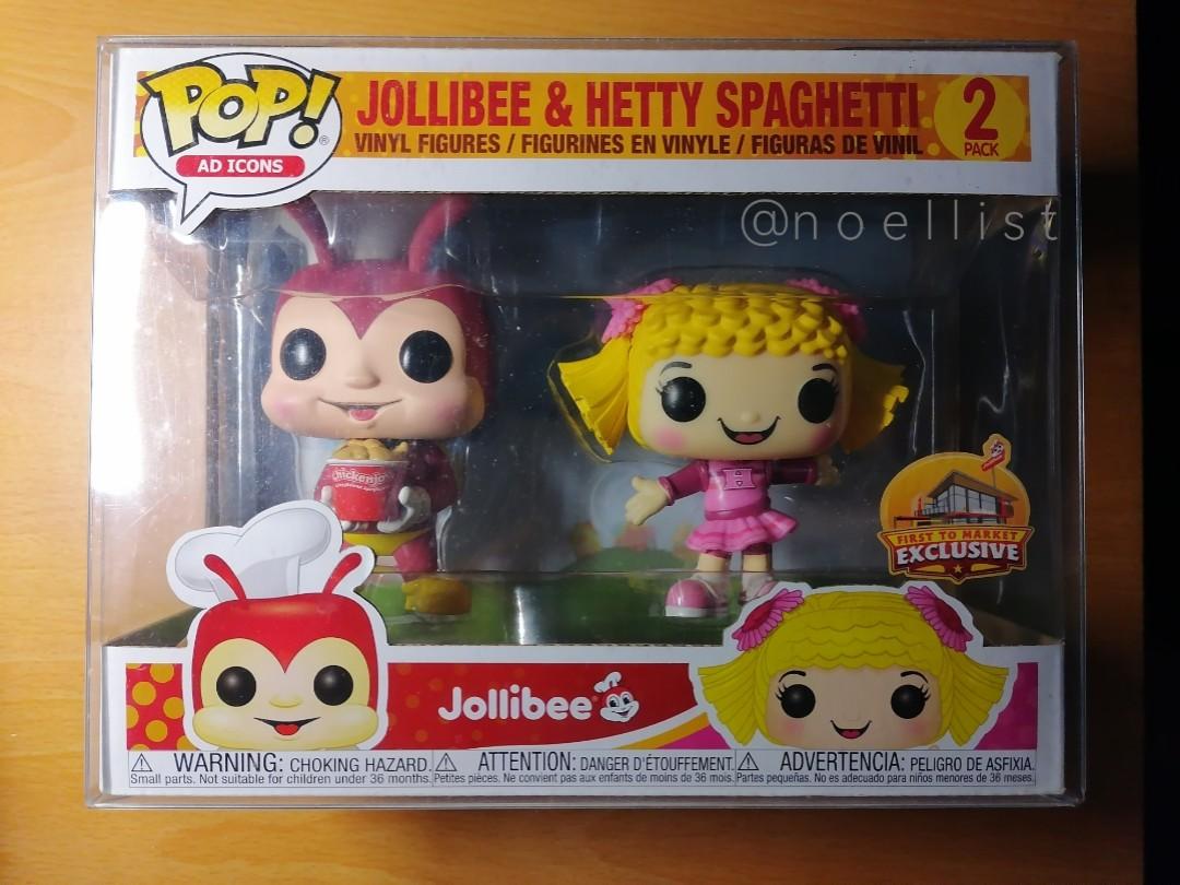 Funko Pop Ad Icons [Jollibee & Hetty Spaghetti] 2 Pack, Hobbies & Toys ...