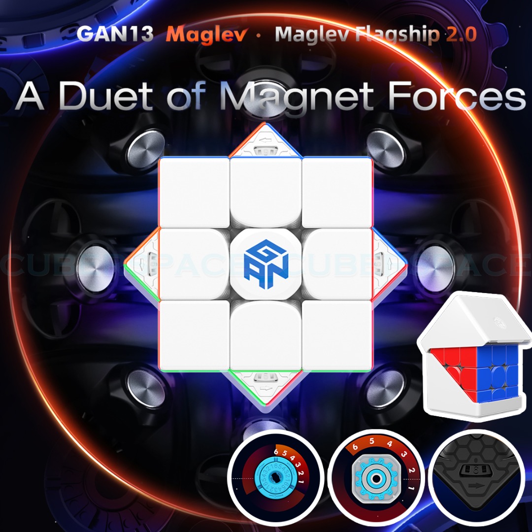 GAN 13 Maglev Magnetic Speedcube 3x3 [Frosted/UV], Hobbies & Toys, Toys ...