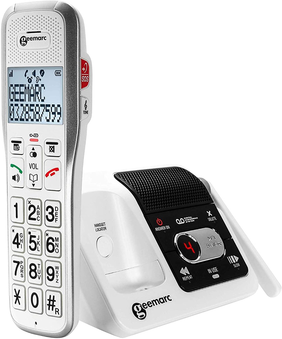 Geemarc Amplidect 595 U.L.E.- Highly Amplified 50dB Cordless Telephone ...