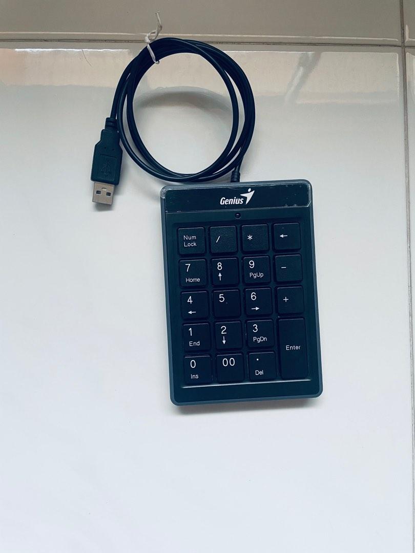 Genius Wired Number Keypad, Computers & Tech, Parts & Accessories, Computer Keyboard on Carousell