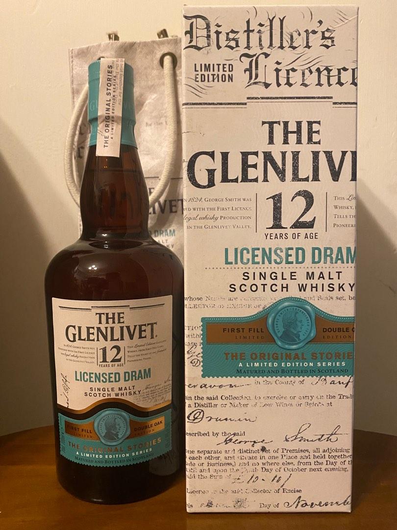 Glenlivet 12 Year Old Licensed Dram Limited Edition Single Malt Scotch Whisky 格蘭利威12年黑市聖水第二版限量單一 ...