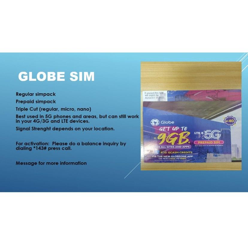 Globe prepaid 5G SIM( retail/ wholesale), Mobile Phones & Gadgets ...