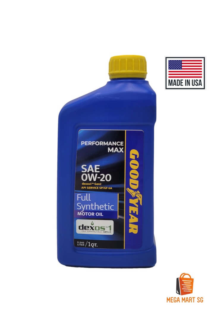 Goodyear Performance Max 0W20 Engine Oil 1 Quart (946ml), Car ...