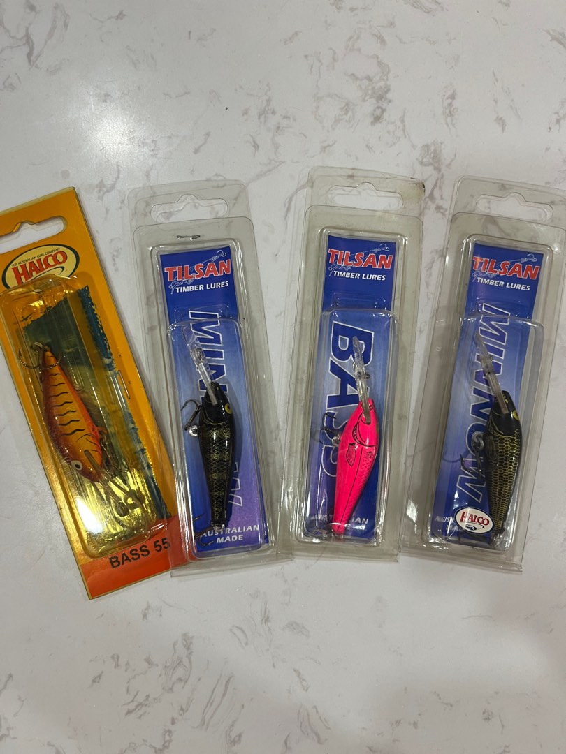 Halco Tilsan Timber Lures, Sports Equipment, Fishing on Carousell
