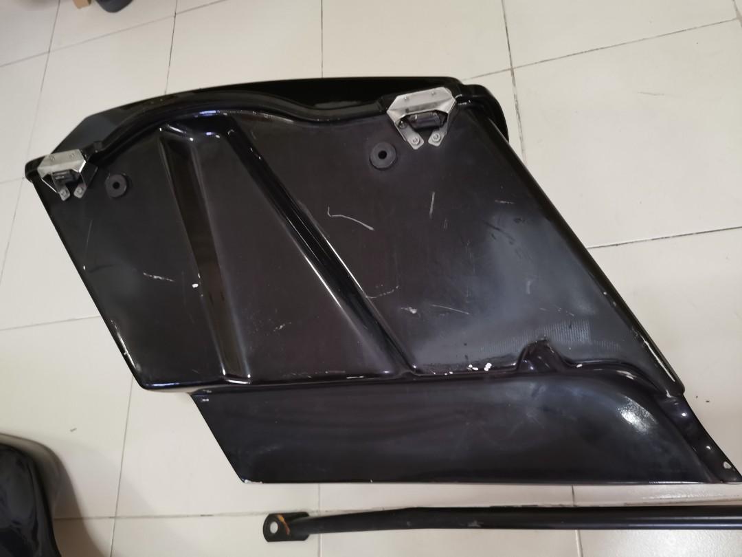 Harley Davidson CVO stretch rear fender overlay with Saddle Boxes, side ...