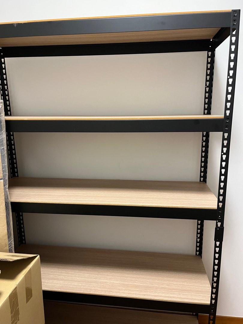 Heavy duty boltless rack in matte black, Furniture & Home Living ...