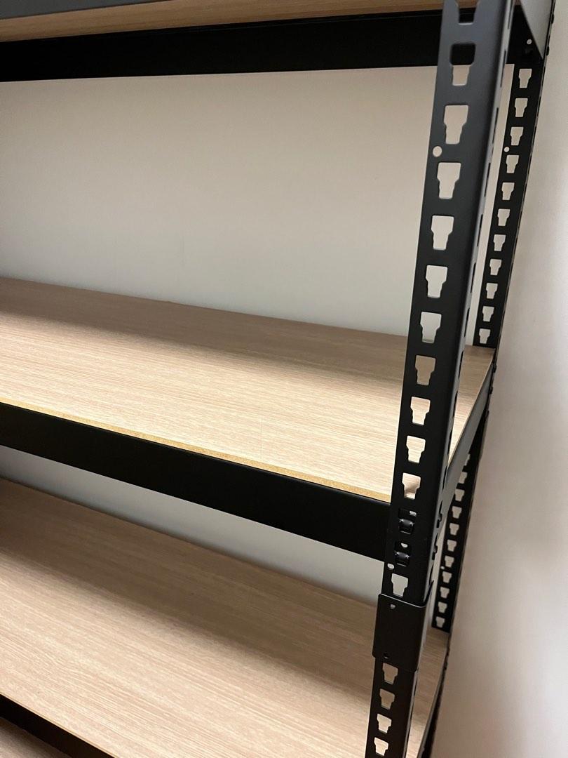 Heavy duty boltless rack in matte black, Furniture & Home Living ...