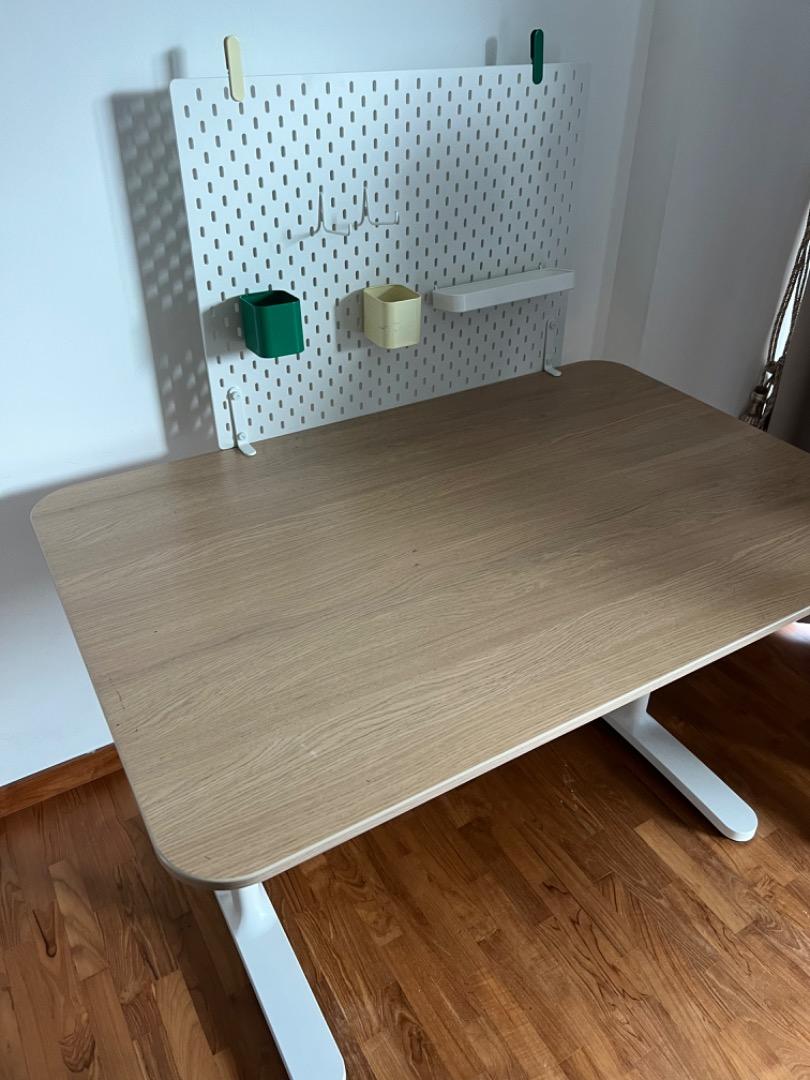 Ikea Bekant desk 120x80cm, Furniture & Home Living, Furniture, Tables & Sets on Carousell