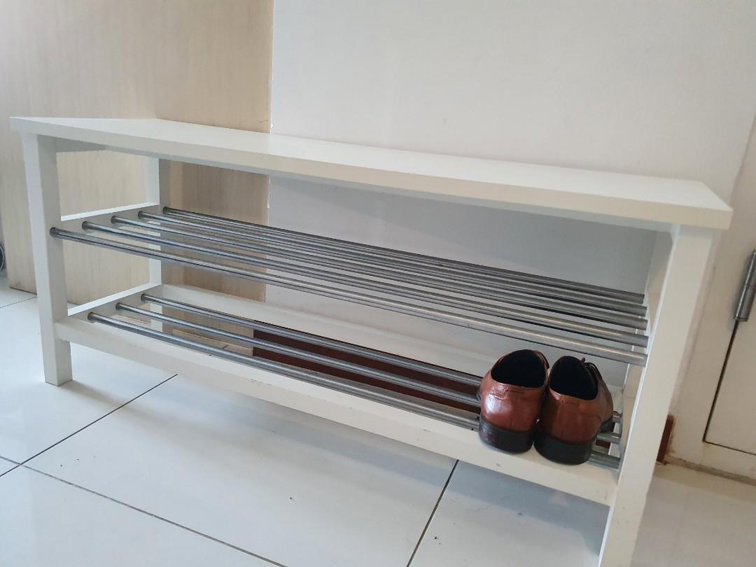 Ikea TJUSIG Shoe Rack with Bench, Furniture & Home Living, Furniture ...