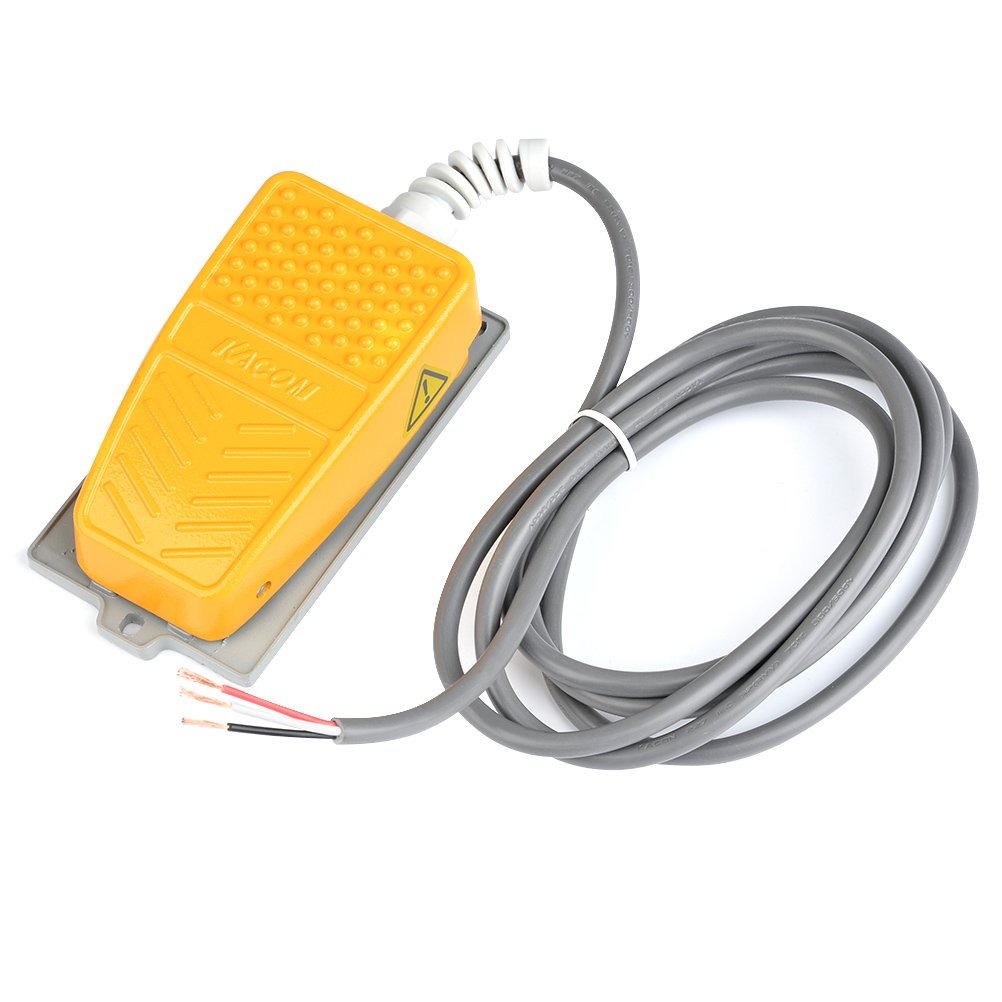 Industrial Foot Switch Pedal Momentary Metal Foot Pedal Switch 250V 10A ...